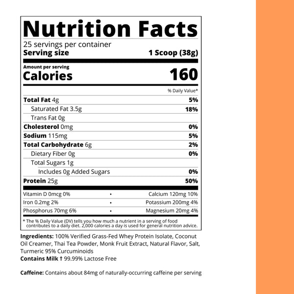 Thai Tea Protein Powder