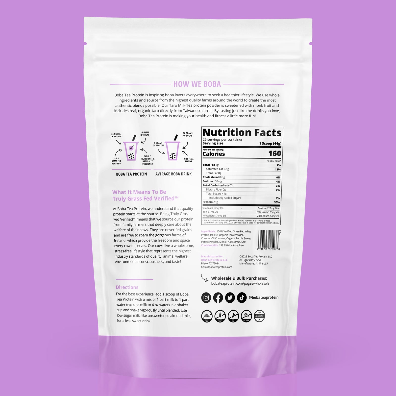 Taro Milk Tea Protein Powder