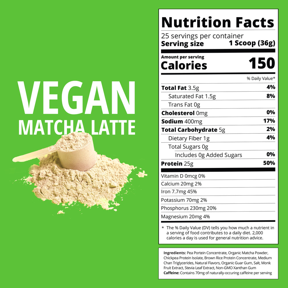 Matcha Latte Vegan Protein Powder