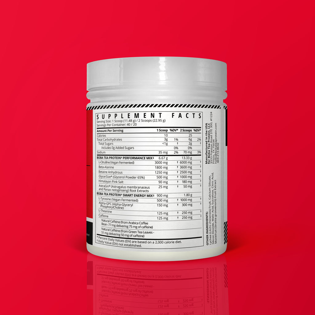 Pre-Workout | Lychee – Boba Tea Protein